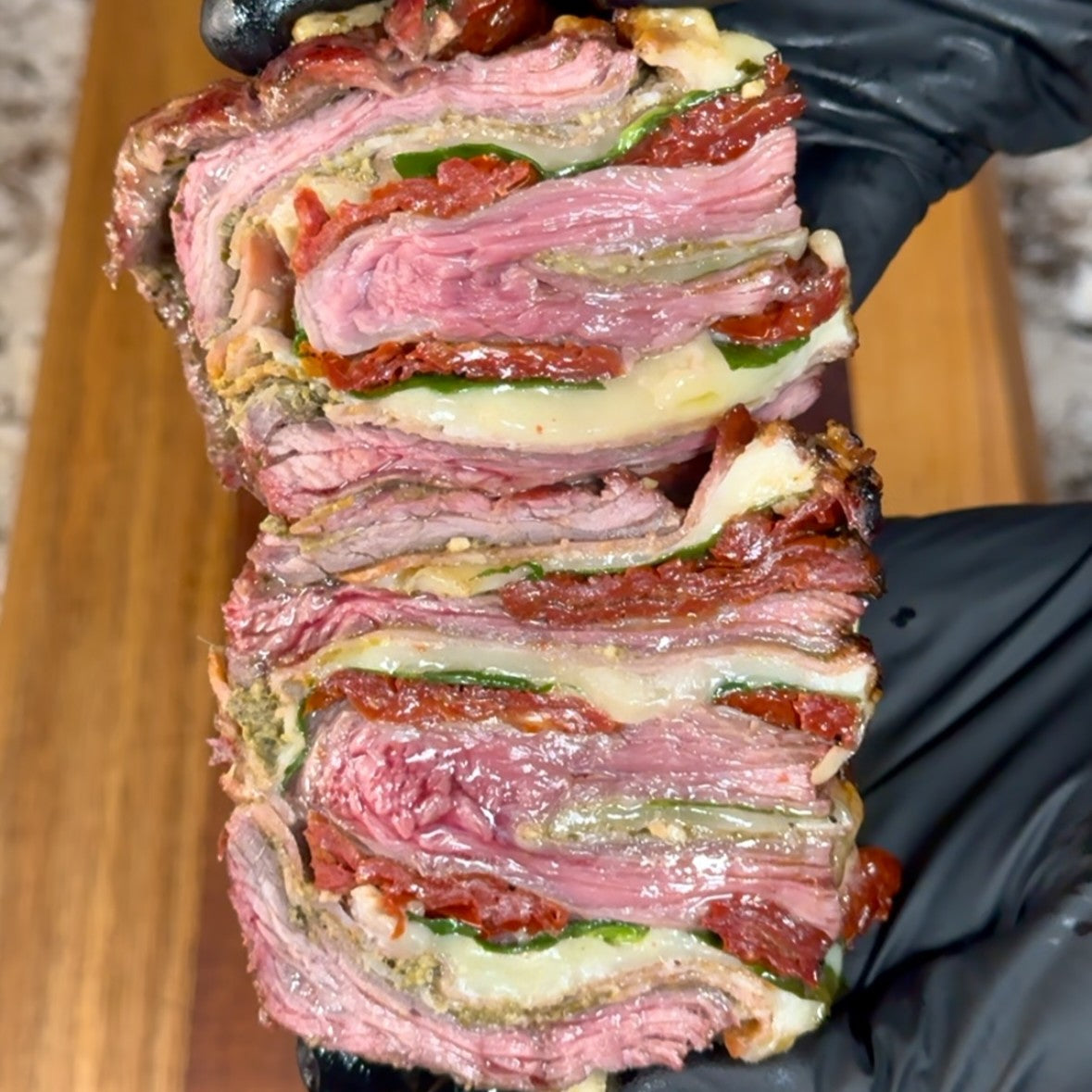Skirt Steak Pinwheels - Kamado Joe