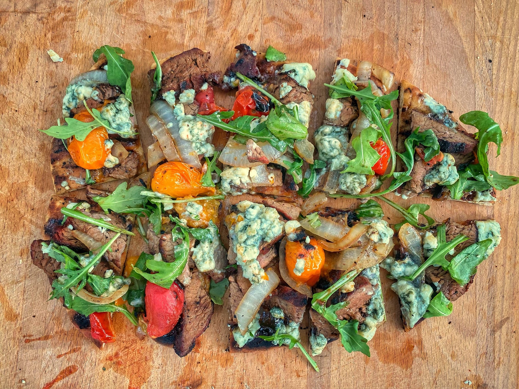 Steak Flatbread - Kamado Joe