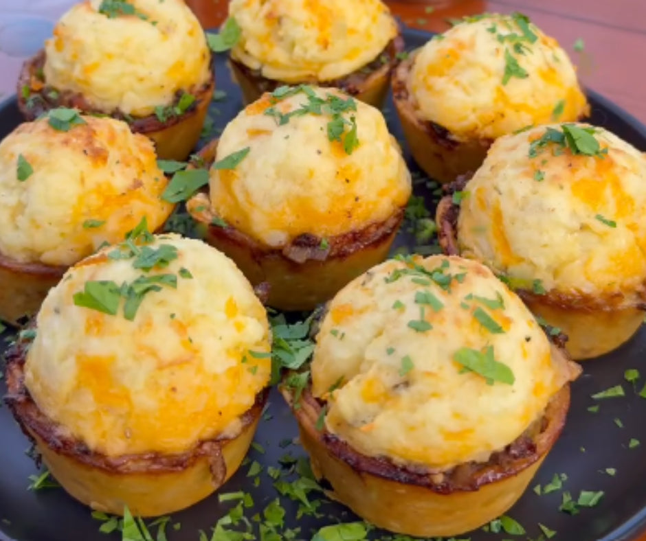 Mini Shepherd's Pie Puff Pastries - Kamado Joe