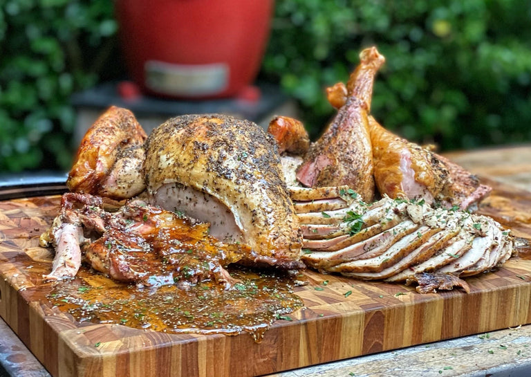 Thanksgiving Butter Smoked Turkey - Kamado Joe