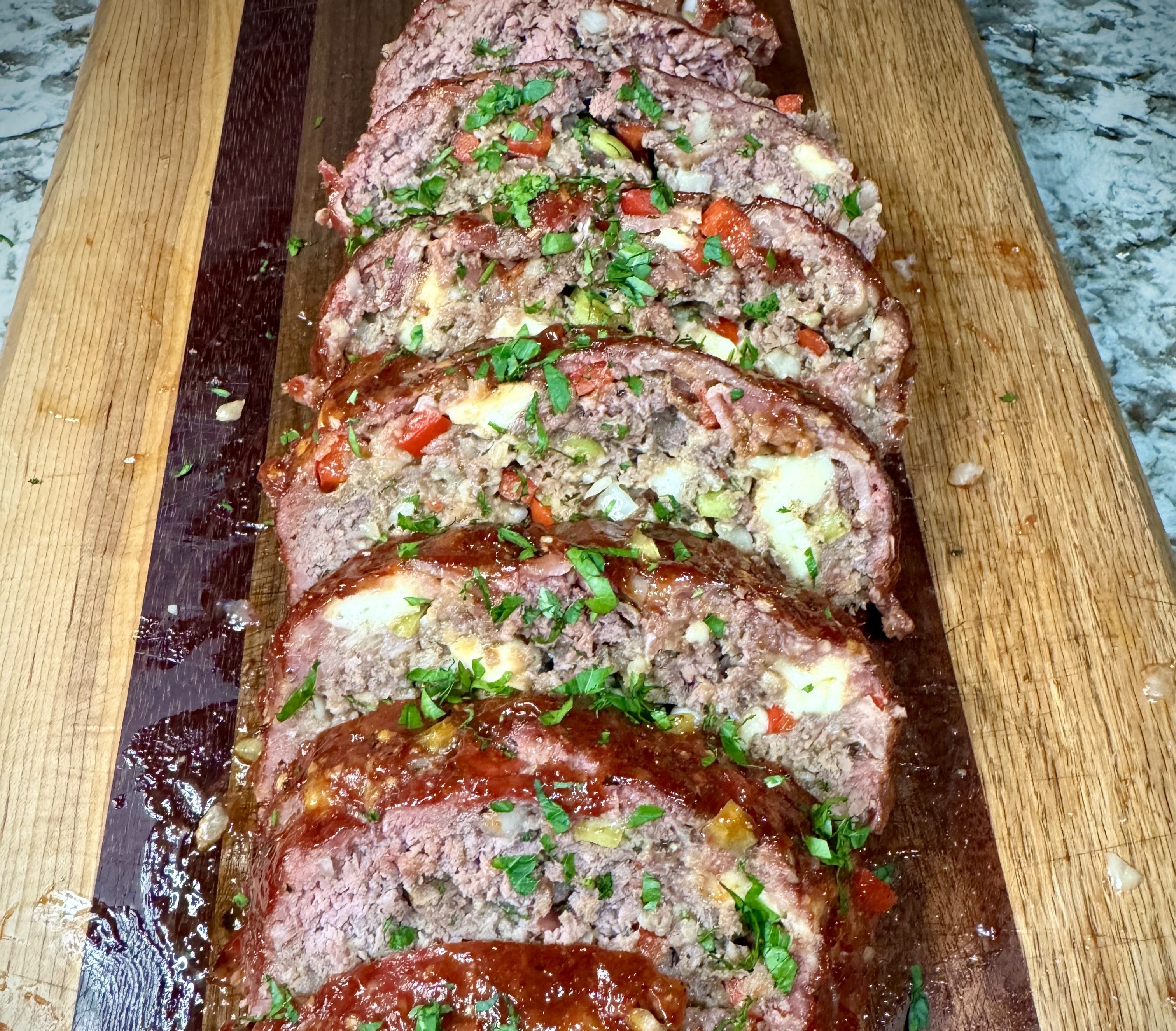 Fully Loaded Smoked Meatloaf - Kamado Joe